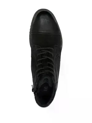 BUGATTI Caj Leather Ankle Boots - Black