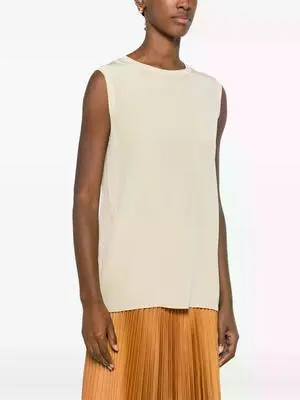 JOSEPH Ribbed-trim Silk Blouse