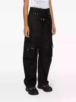 Off-White Cotton Straight-leg Trousers