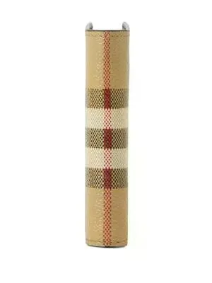 Burberry Check-print Bi-fold Leather Wallet - Brown