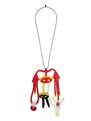 WALTER VAN BEIRENDONCK Cosmic Dance Jewel Necklace - Red