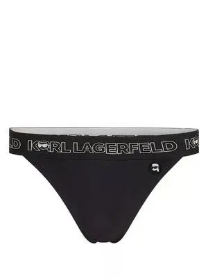Karl Lagerfeld Ikon Bikini Bottoms - Black