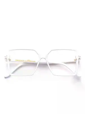 KADOR Lilibet Glamour Oversize-frame Glasses - White