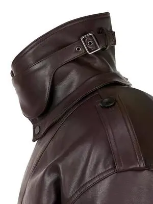 STUDIO TOMBOY Faux-leather Bomber Jacket