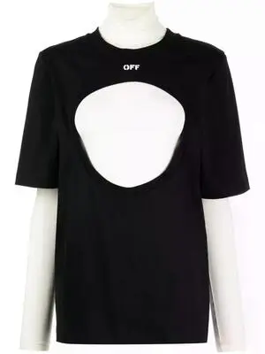 Off-white Cut Out T-shirts For Women