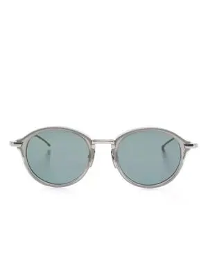 Thom Browne Rwb Stripe Sunglasses - Silver