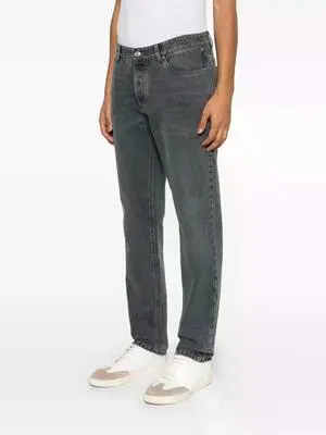 Brunello Cucinelli Logo-embroidered Jeans - Grey