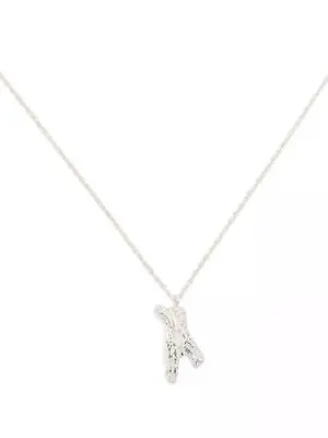 LOVENESS LEE Recycled Sterling Alphabet Pendant Necklace - Silver