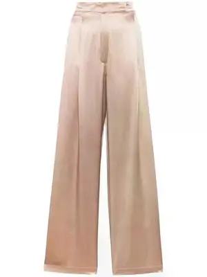 Max Mara Fiesta Wide-leg Silk Trousers - Neutrals