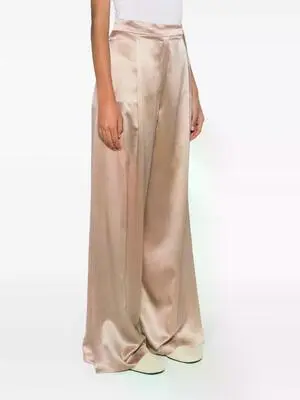 Max Mara Fiesta Wide-leg Silk Trousers - Neutrals