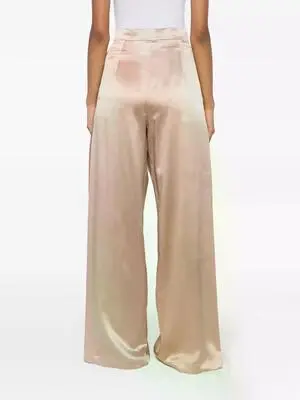 Max Mara Fiesta Wide-leg Silk Trousers - Neutrals