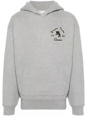 Amiri Dream Team Embroidered Hoodie - Grey