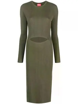 DIESEL® Cut-out Wool-blend Dress