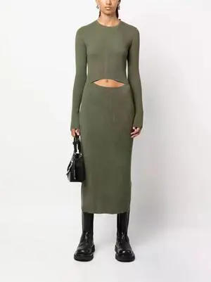 DIESEL® Cut-out Wool-blend Dress
