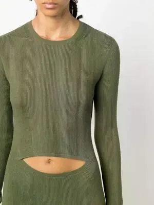 DIESEL® Cut-out Wool-blend Dress