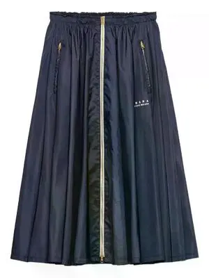 Prada Pleated Midi Skirt