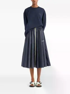 Prada Pleated Midi Skirt