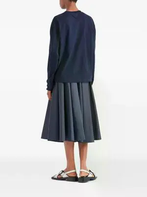 Prada Pleated Midi Skirt