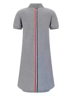 Thom Browne Rwb-stripe Midi Polo Dress