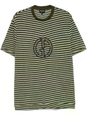 Giorgio Armani Flocked-logo T-shirt