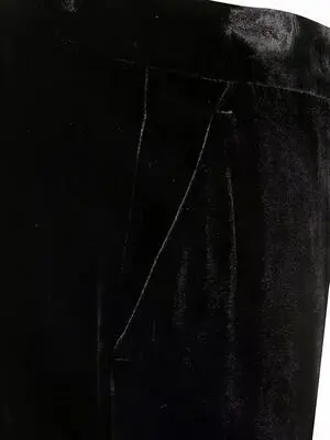 P.a.r.o.s.h Velvet Finish Straight Leg Trousers