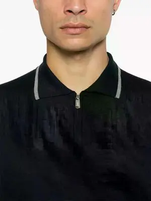 Fedeli Fine-knit Polo Shirt