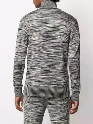 Palm Angels X Missoni Melange Knit Zip-front Track Jacket