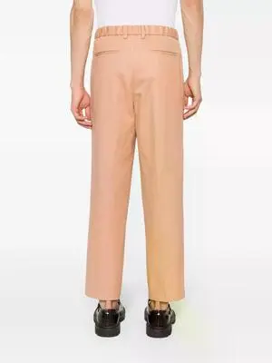 JIL SANDER Pressed-crease Cotton Trousers