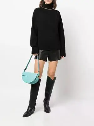 PATOU Panelled Calf-leather Shoulder Bag