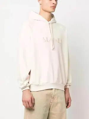 Sunnei Embroidered-logo Cotton Hoodie