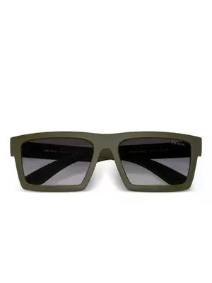 Prada Rectangle-frame Sunglasses - Green