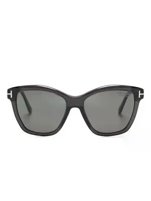 TOM FORD Lucia Square-Frame Sunglasses Black