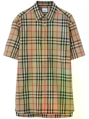 Burberry Vintage Check Pattern Cotton Shirt - Neutrals