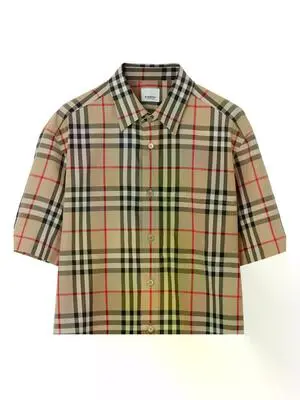 Burberry Vintage Check Pattern Cotton Shirt - Neutrals