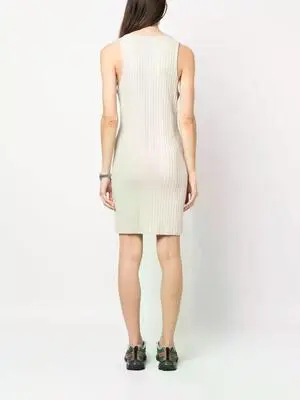 Calvin Klein Zip-up Ribbed Dress