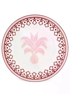 AQUAZZURA CASA Jaipur Porcelain Charger Plate - Red