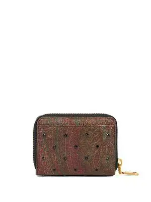 Etro Rhinestone Paisley Wallet