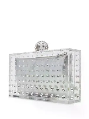 AQUAZZURA Tequila Clutch Bag - Neutrals