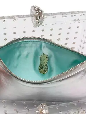 AQUAZZURA Tequila Clutch Bag - Neutrals