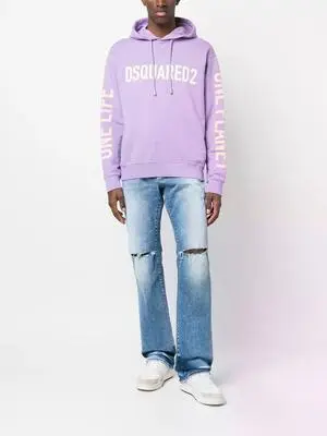 Dsquared2 Straight-leg Ripped Jeans
