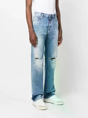 Dsquared2 Straight-leg Ripped Jeans