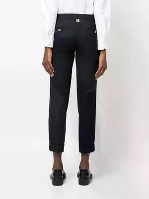 Thom Browne Cropped Tailored Trousers - Blue