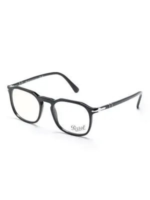 Persol Po3337v Logo-engraved Round-frame Glasses