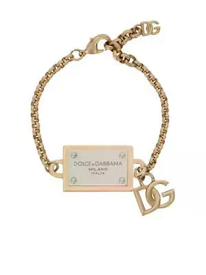 Dolce & Gabbana Logo-lettering Chain-link Bracelet