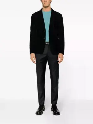 Giorgio Armani Textured-finish Notched-lapels Blazer
