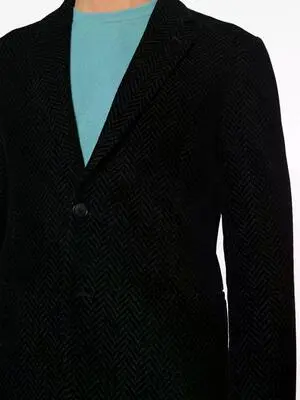Giorgio Armani Textured-finish Notched-lapels Blazer