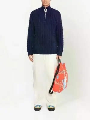 JW Anderson Henley Cable-knit Jumper
