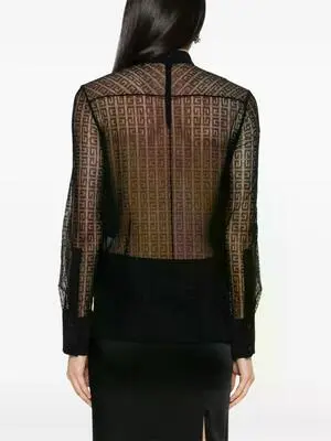 Givenchy 4g-pattern Silk Blouse