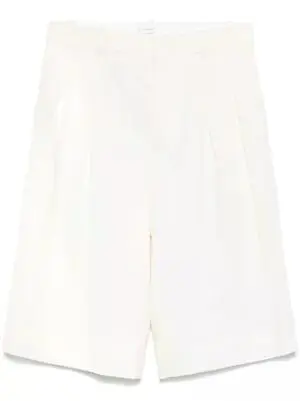 Wardrobe.NYC Low-waist Virgin Wool Canvas Shorts - Neutrals