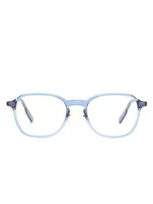 Zegna Transparent Square-frame Glasses